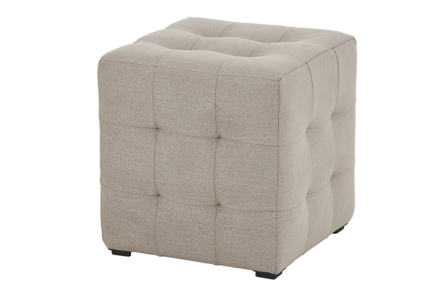 Пуф ПФ-1, цвет бежевый, 40х41х40 см