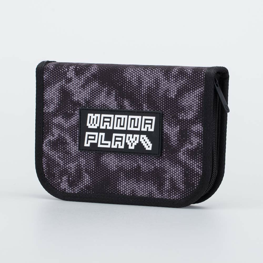 Пенал школьный черный котофей 06705014-22 размер дл. 20 см.