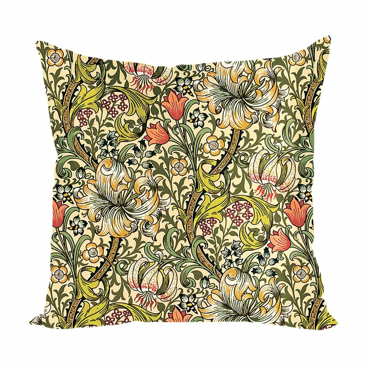Чехол для подушки Цветочное великолепие Моррис 40х40 велюр