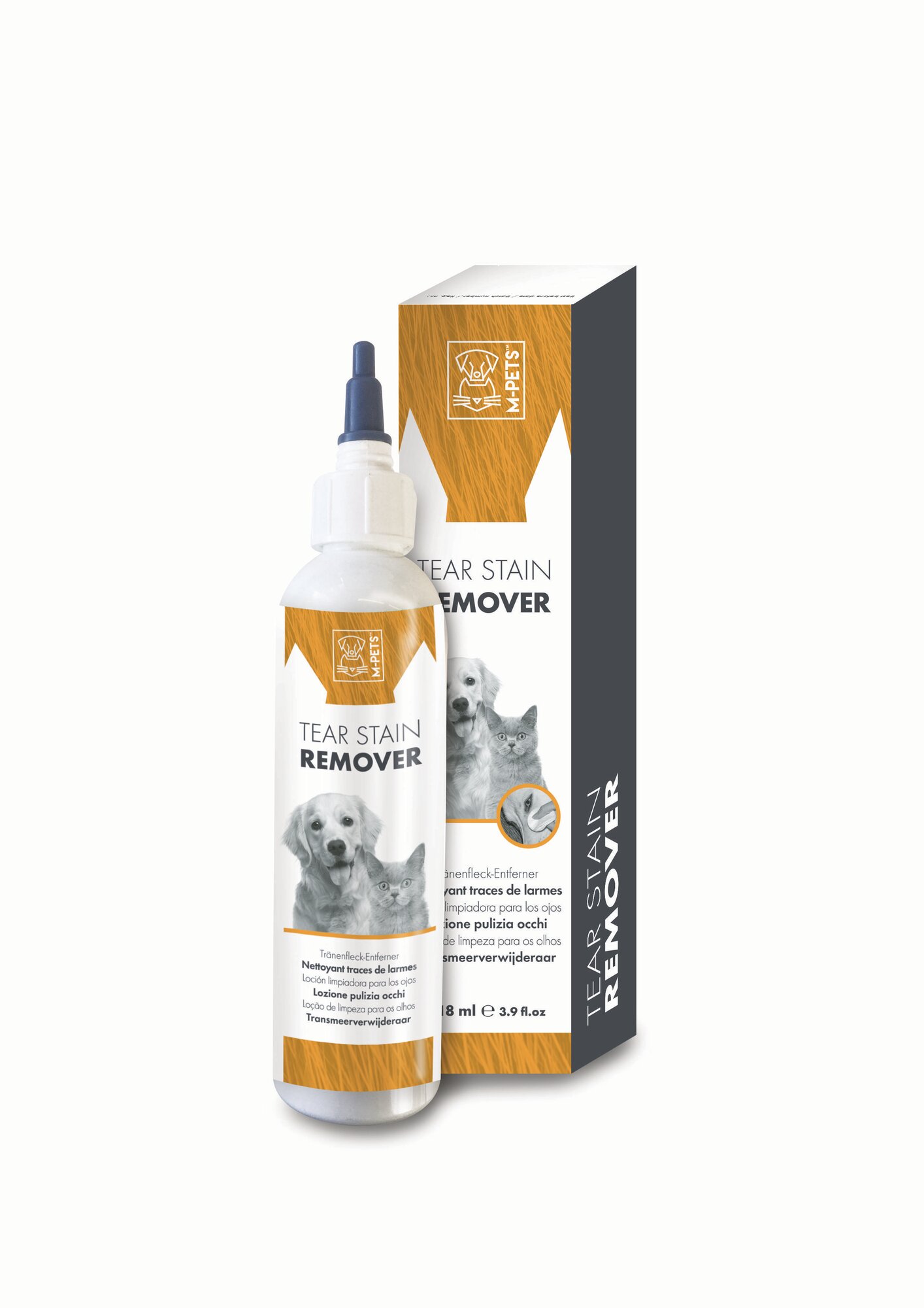 Средство для собак и кошек для удаления слезных пятен M-Pets Remover, лосьон 118мл