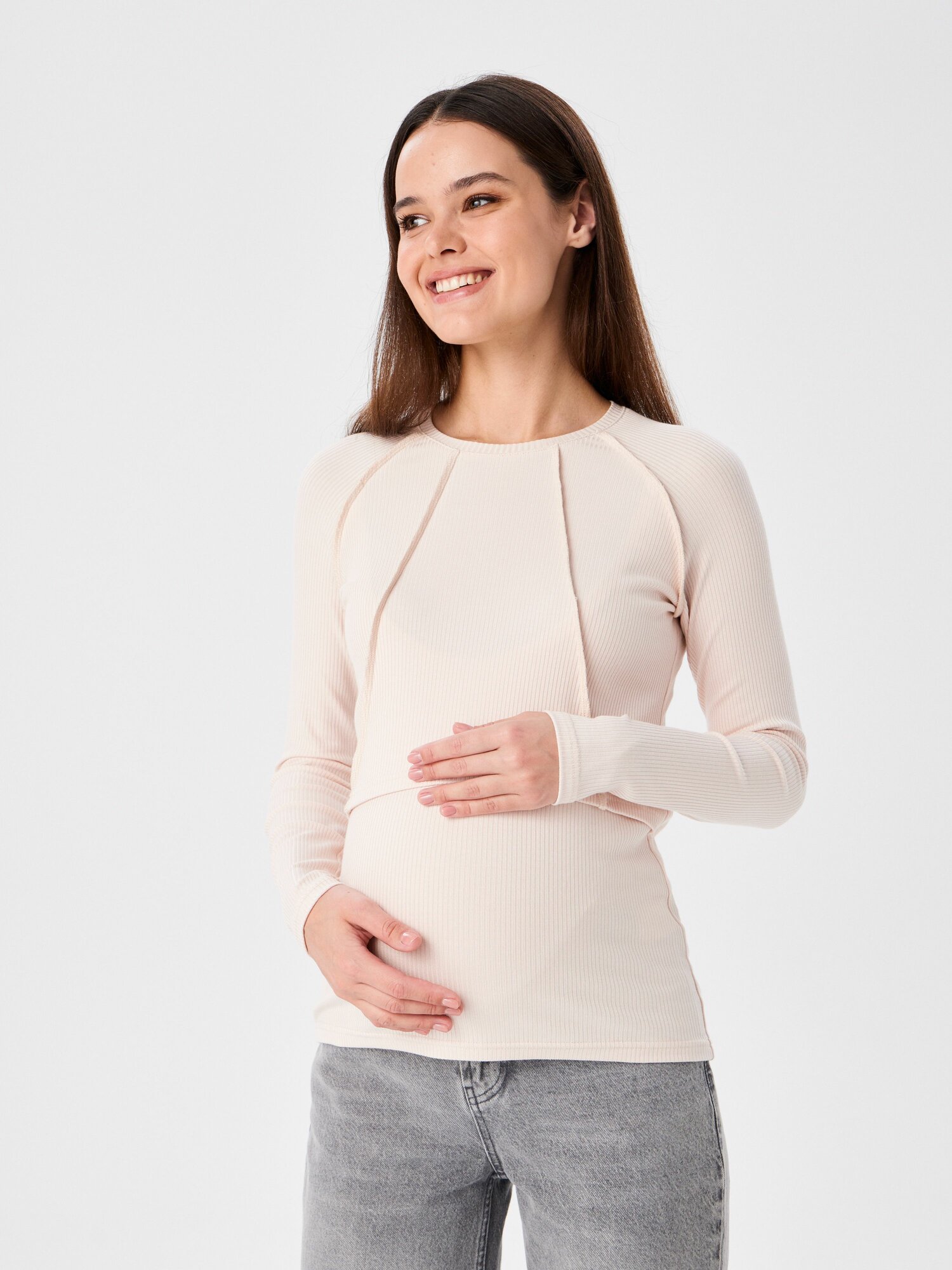 Лонгслив для кормящих мам