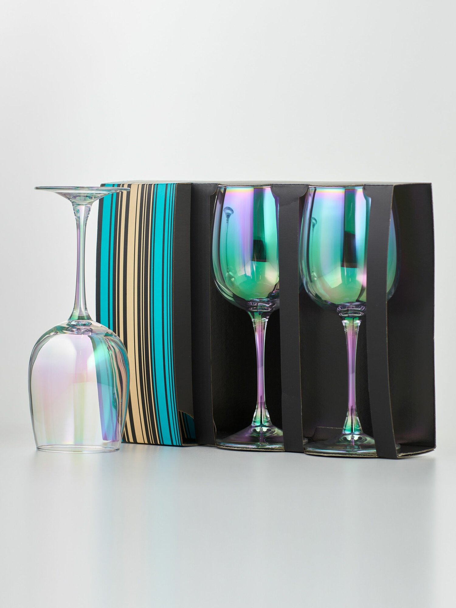 Бокалы для вина Glasstar exclusive "Emerald", 3 шт, 420 мл