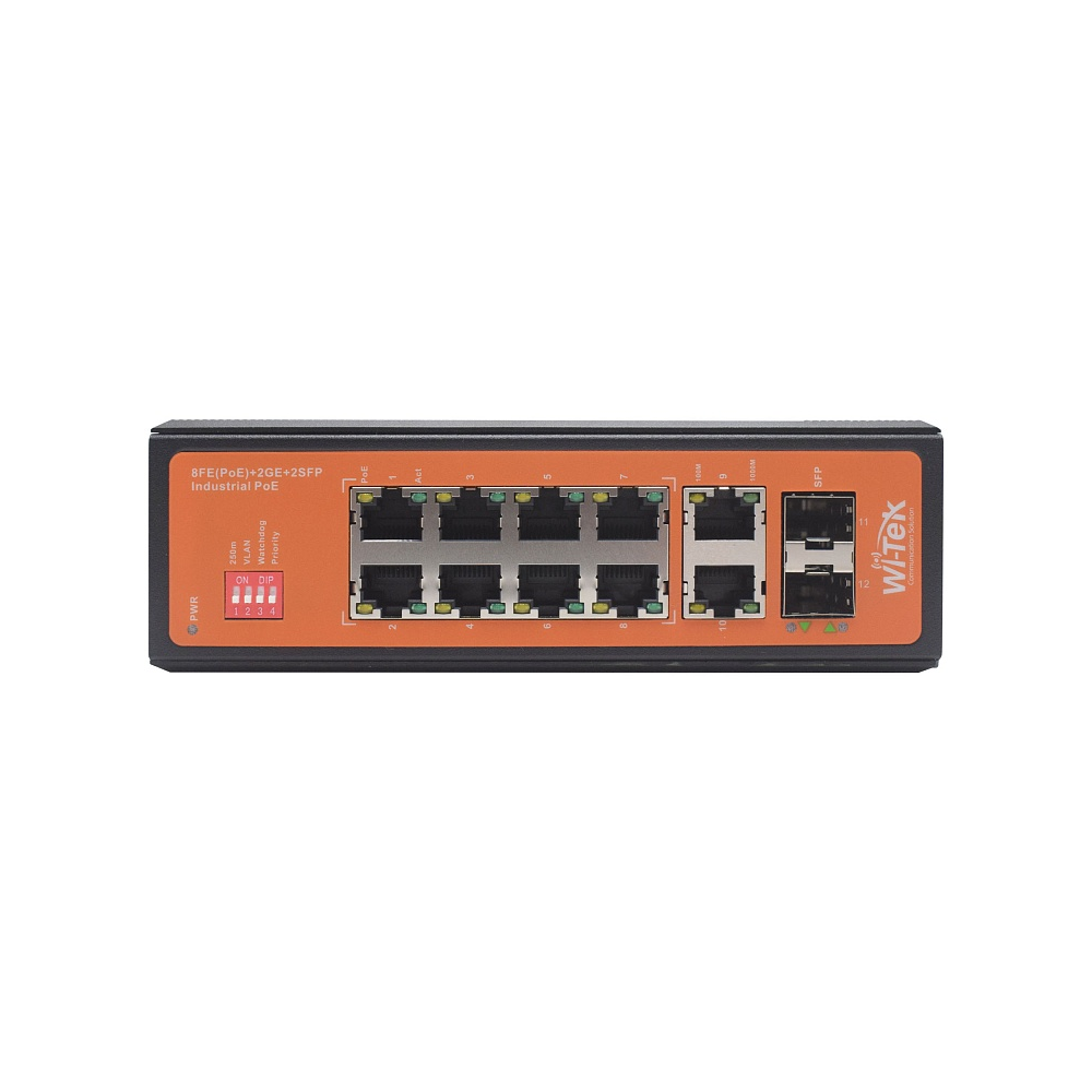 WI-PS212GF-I Промышленный неуправляемый PoE коммутатор 8FE+1GE+1SFP