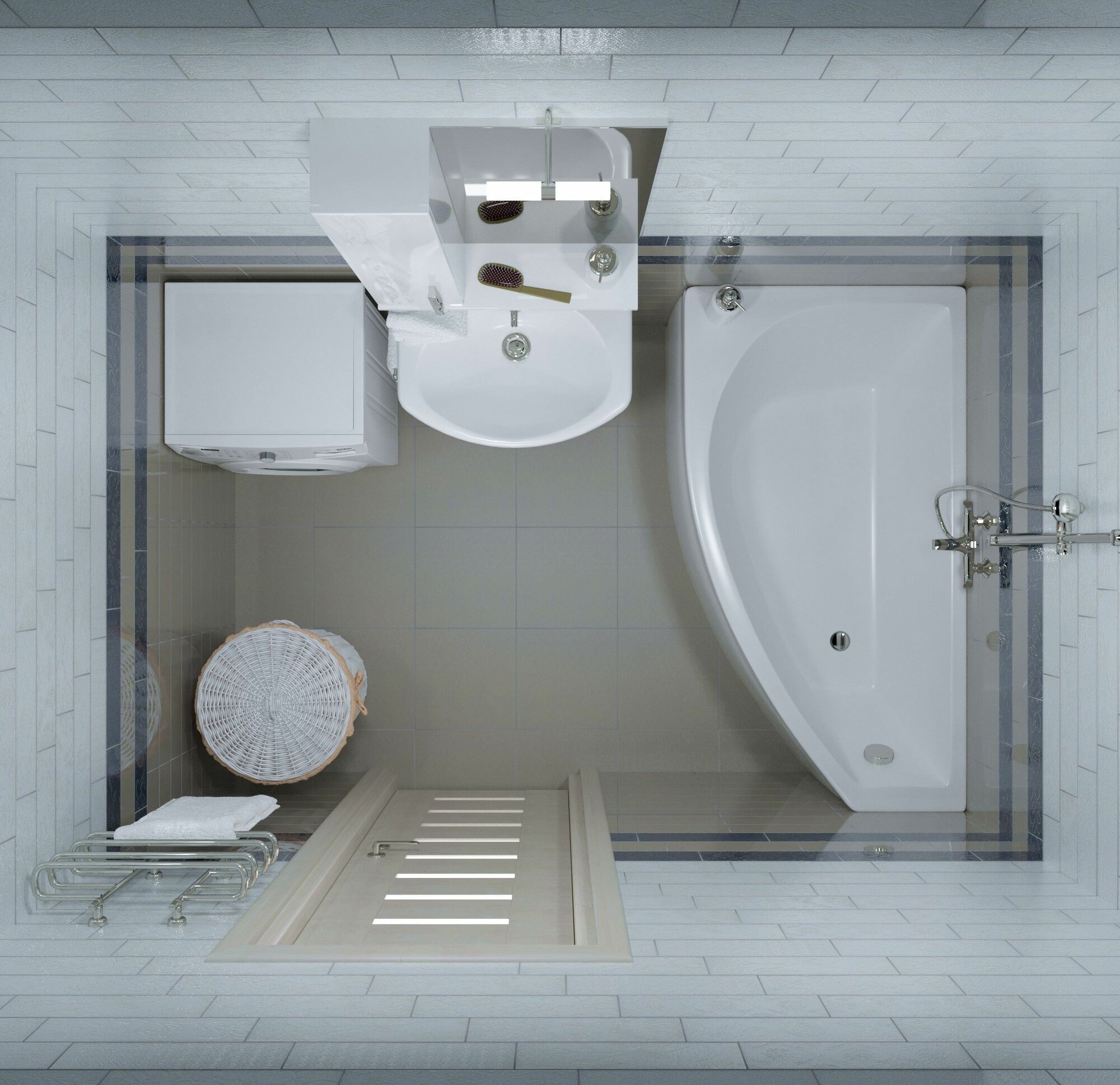 Ванна акриловая асимметричная Triton Бэлла 140х76-правая