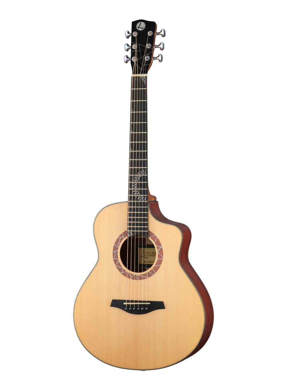 LR1-36 Акустическая гитара, с вырезом, цвет натуральный, Luxars