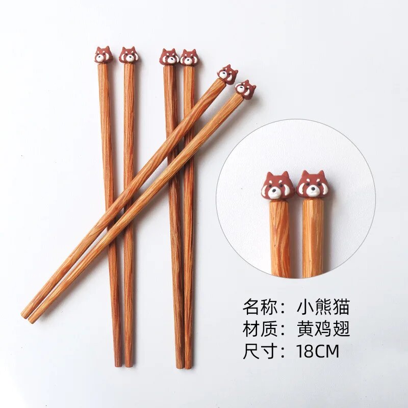 Деревянные палочки для еды MOONBIFFY 18 см bear-1pair