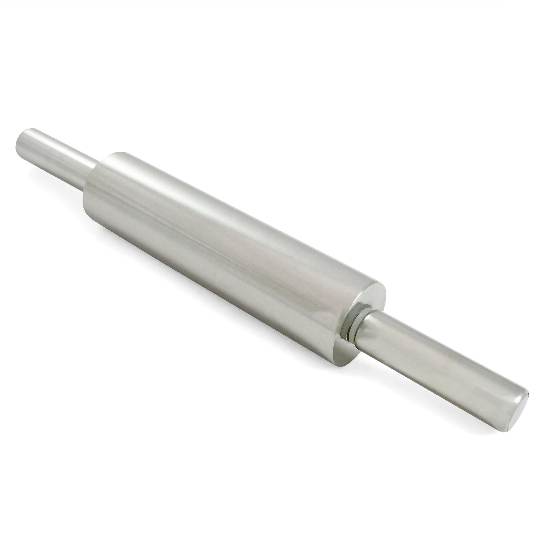 Скалка для теста вращающаяся нерж. сталь, D-6,3 см, L-25 см, Luxstahl.