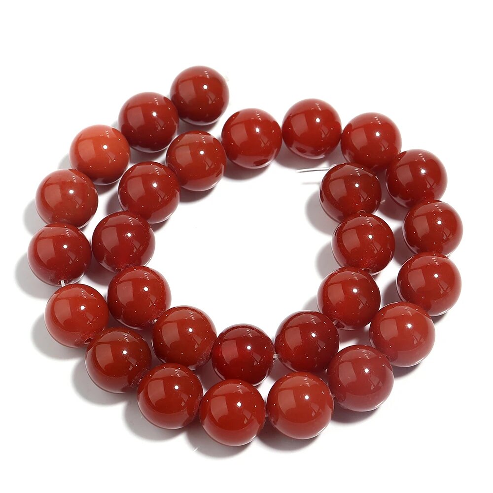 Бусины из красного сердолика и агата 4/6/8/10/12 мм Бордовый, 14mm 27mm