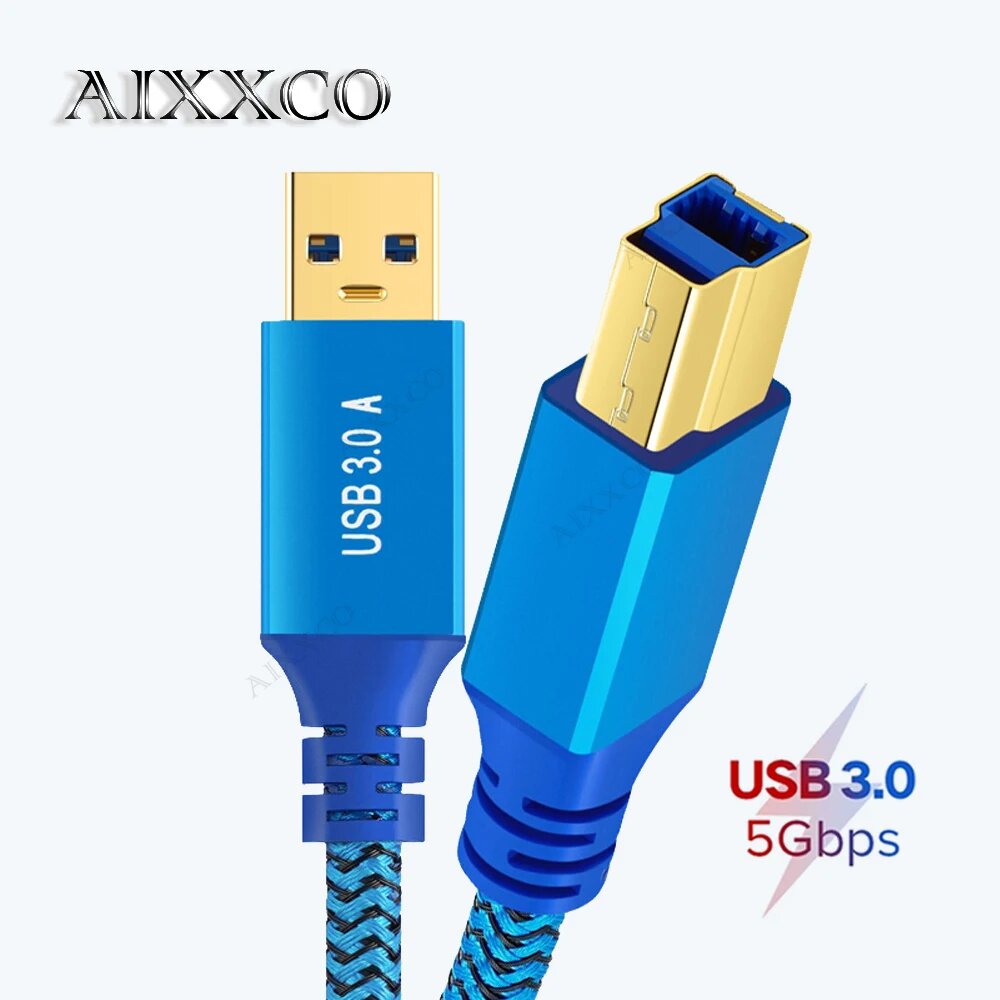 USB-кабель AIXXCO для принтера 0.3m
