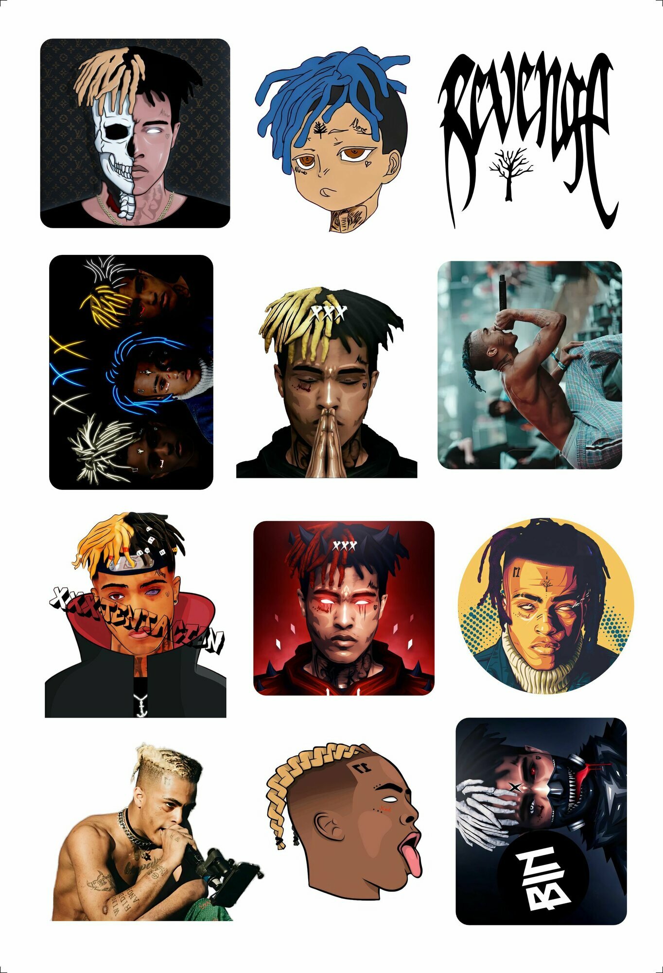 XXXTentacion наклейки стикеры