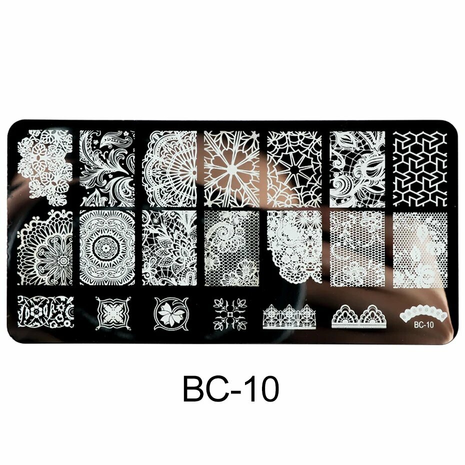 Пластина для стемпинга ногтей Full Beauty BC-10