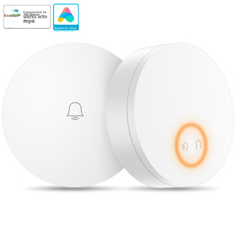 Linptech Self-Powered Wireless Doorbell, Mijia Smart Linkage, Self-Powered Remote Reminder Home Call Button, WIFI Model
