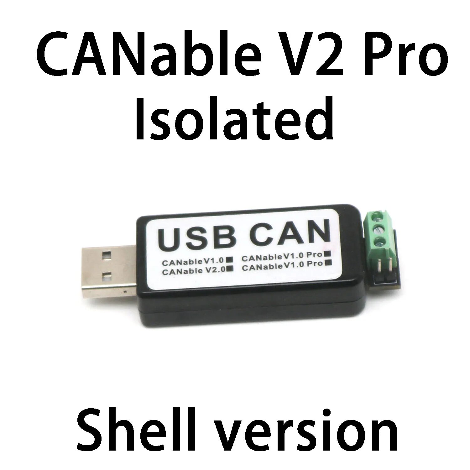 CANable V2 USB-конвертер анализа протокола шины CAN Приемопередатчик CAN-адаптер CAN-FD SLCAN Cangaroo Связь при свечах
