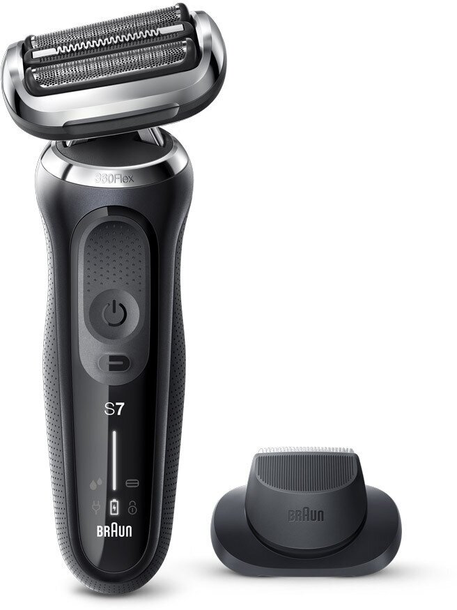 Мужская электробритва для лица Braun Series 7 70-N1200s с плавающей головкой, триммером и чехлом, беспроводная и водонепроницаемая