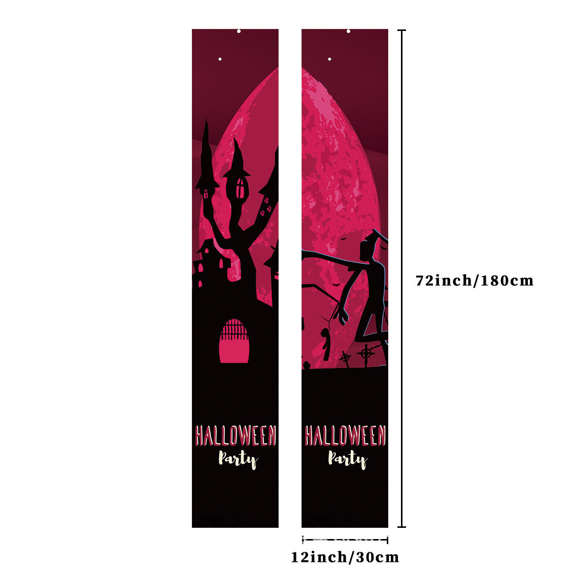 Адвент-календарь "Летучая мышь" 021, ткань для флага, полиэфирная, пластик, 30x180 см