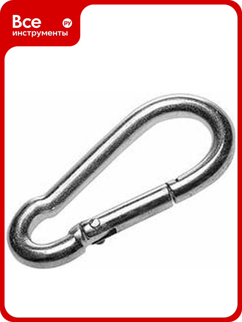 Пожарный карабин креп-комп нержавейка, DIN 5299 A2 М6, 50 шт. кпон6, из качественной, и тросов