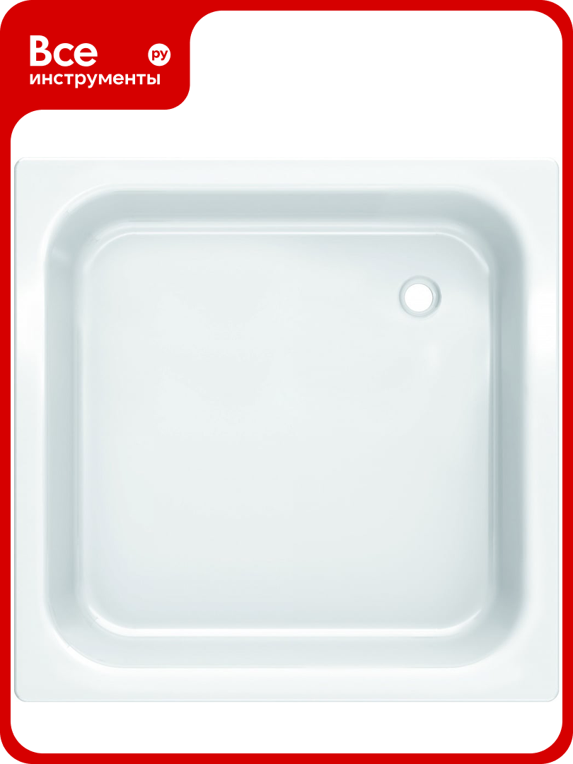 Поддон BLB стальной, x16 см, квадратный CF90 90x90