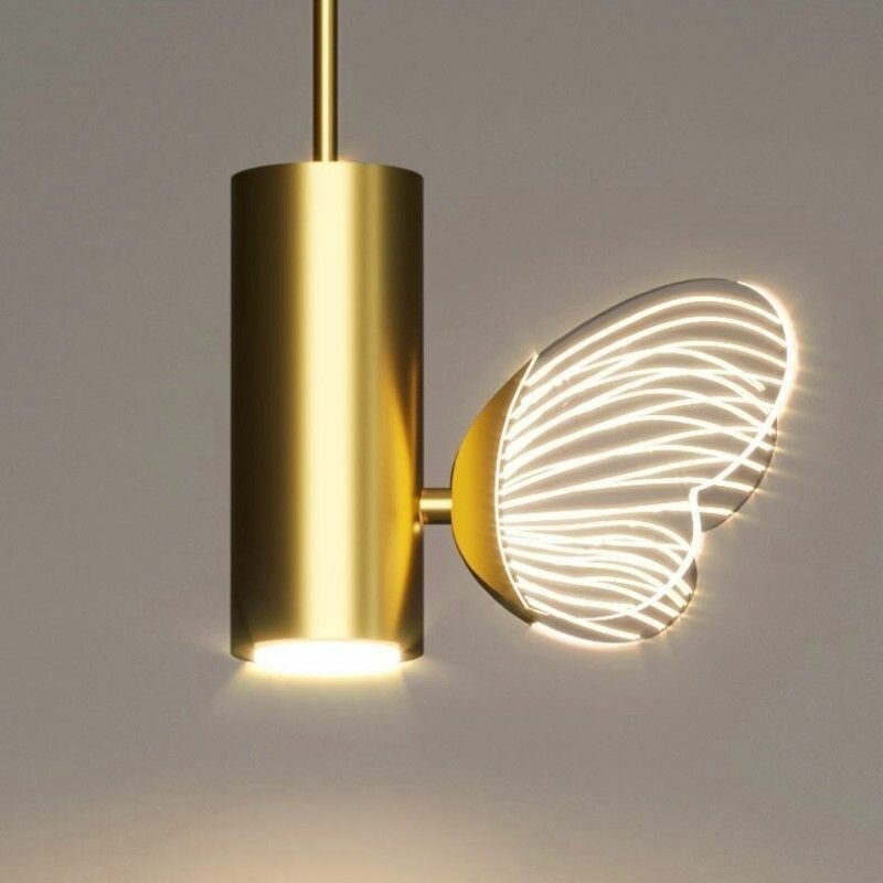 Светодиодная люстра в форме бабочки, подходит для гостиной и спальни, 11 см, регулируемая цветовая температура.