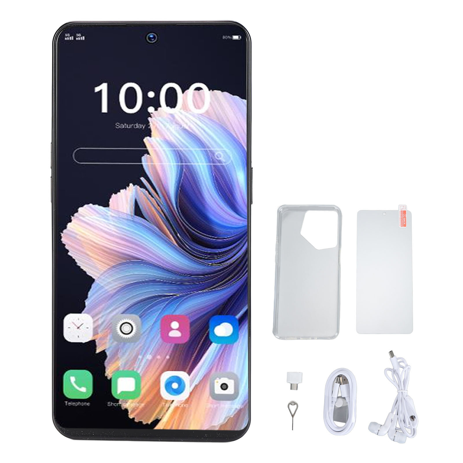 Ультратонкий смартфон 4G LTE: 6.5 дюймов HD, 8 ГБ ОЗУ, 128 ГБ ПЗУ, 8 Мп фронтальная, 32 Мп основная