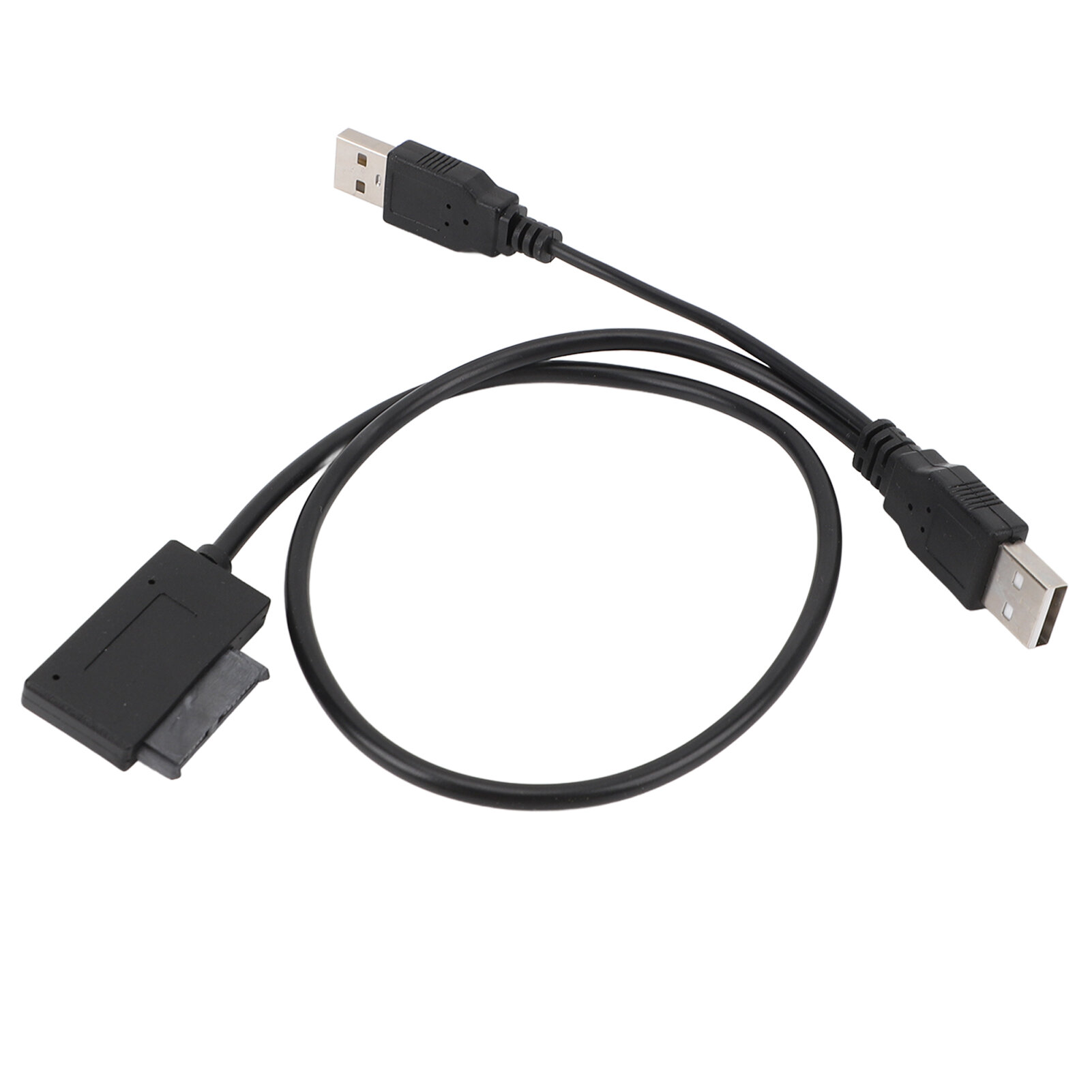 Кабель-адаптер USB 2.0 к 7+6 13Pin Slimline SATA, 480 Мбит/с, поддержка горячего подключения, для оптических приводов CD DVD ROM ноутбуков, длина 50 см