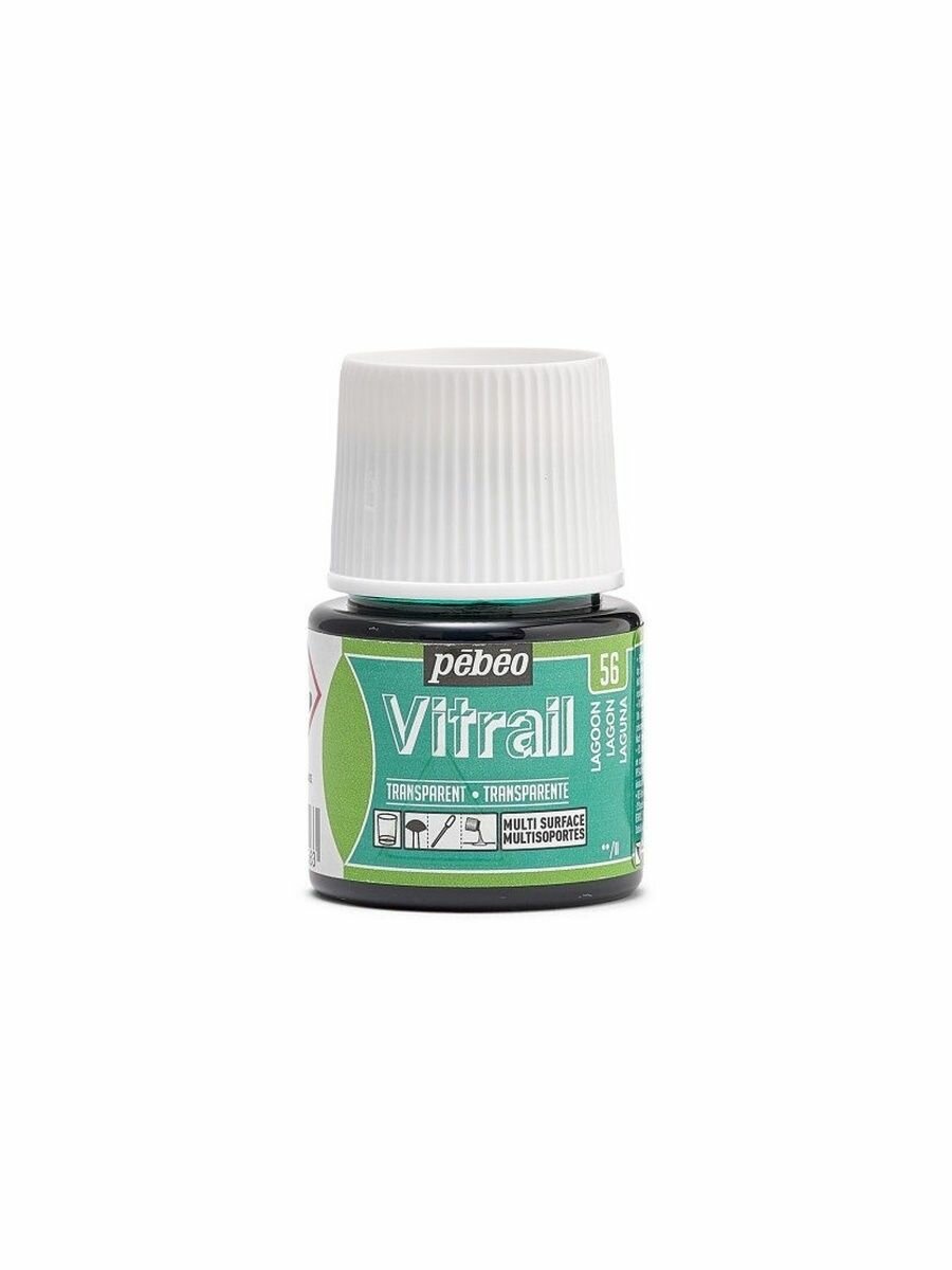 Краска витражная Pebeo Vitrail 45ml, 56 лагуна