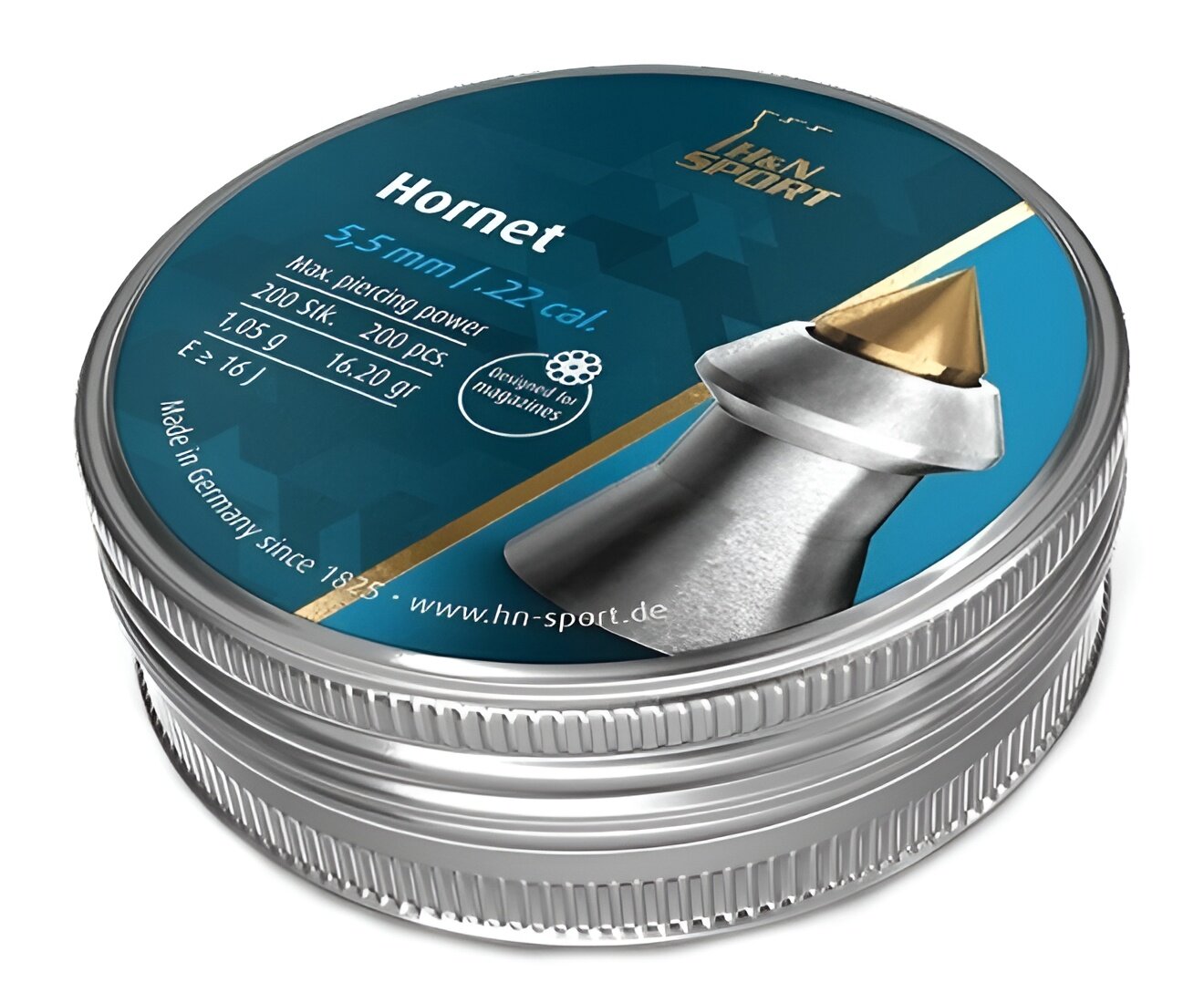 Пули H&N "Hornet", для пневматики, 5,5 мм, 1,05 гр, 200 штук