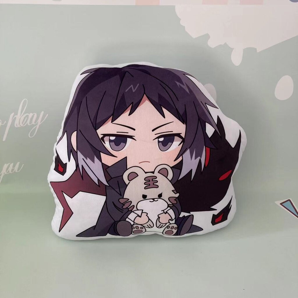 Плюшевая подушка Bungo Stray Dogs с Дазаем, Чуей и Накадзи Ацуши, 42 см