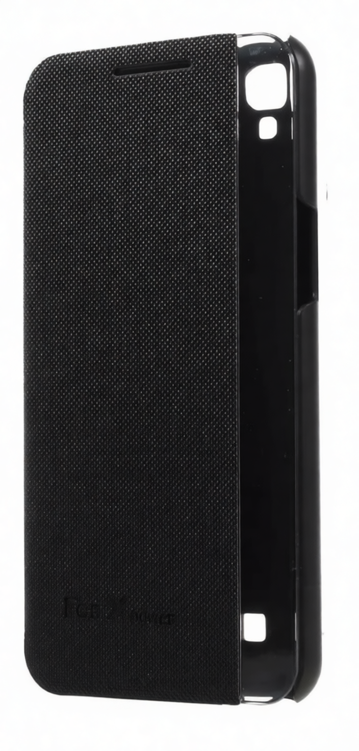 Чехол-книжка MyPads для LG X Power K220DS 5.3 черный водоотталкивающий с окошком для входящих вызовов