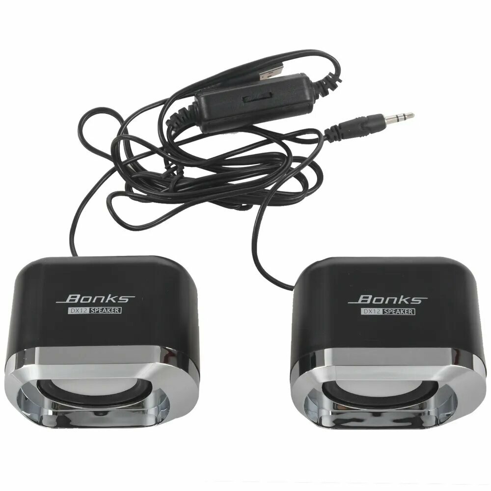 USB 20 колонки для ноутбука проводные стерео мини компьютерные колонки черные