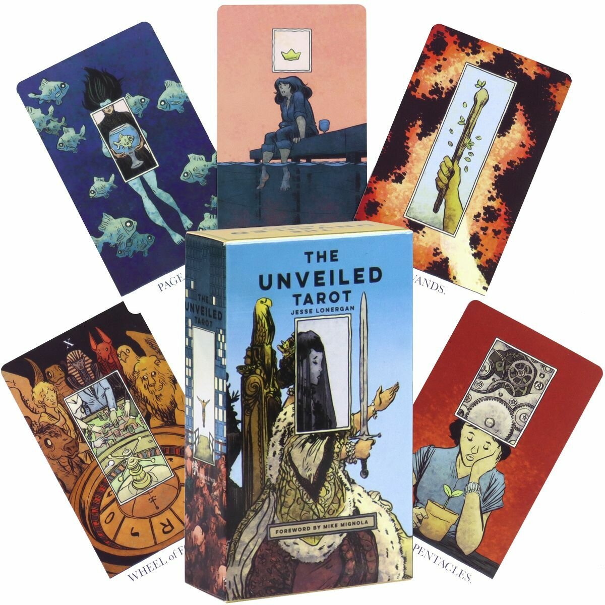Раскрытое Таро The Unveiled Tarot — колода 78 карт для гаданий, медитации и самопознания, компактный формат 10,3x6