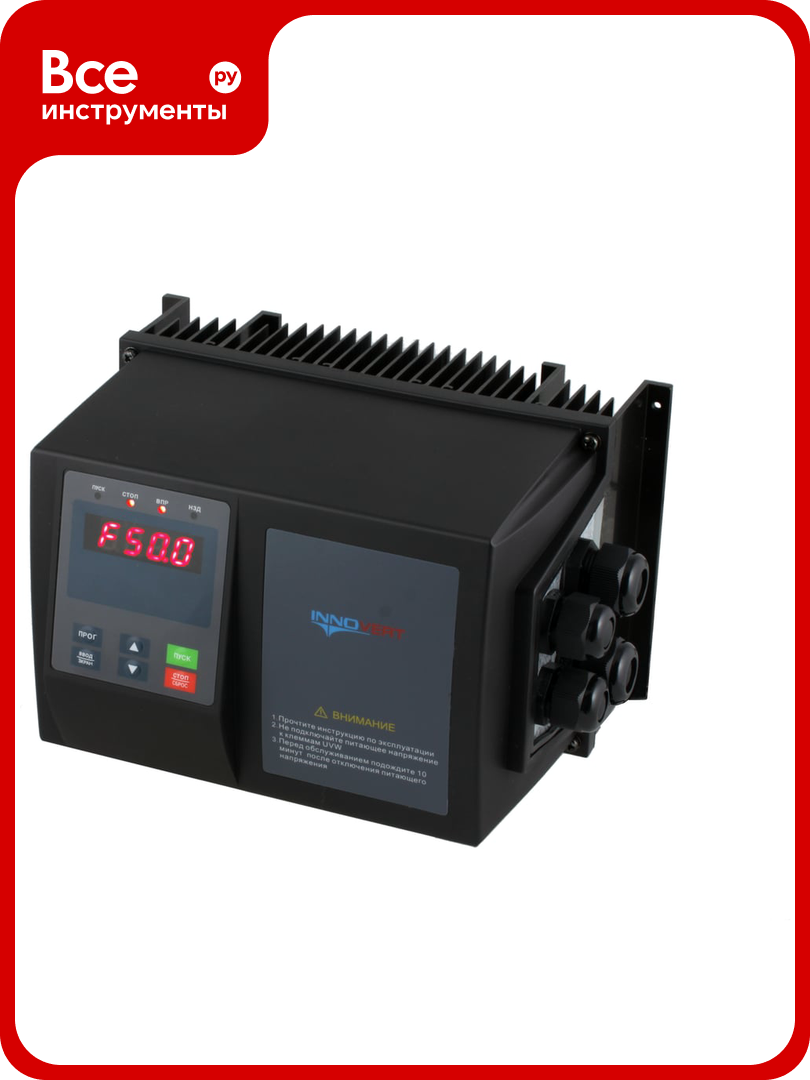 Преобразователь частоты INNOVERT IP54, выходной ток 24 А 11,0 кВтx380 В IPD113P43B