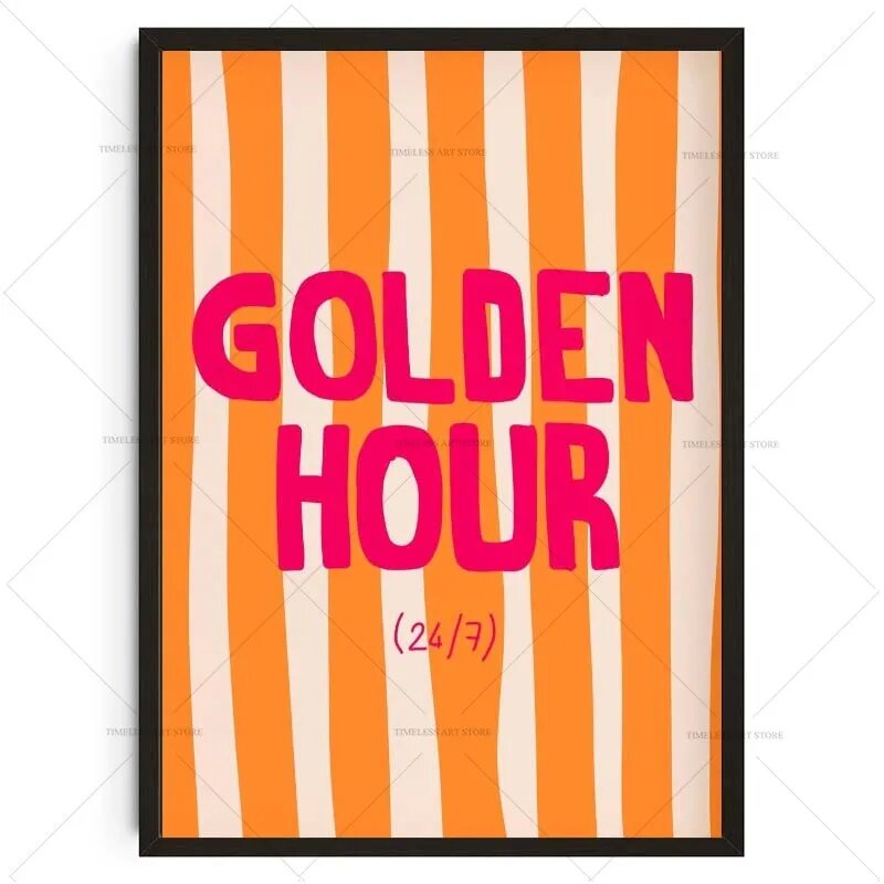 Плакат "Golden Hour" 50x70см, цвет 21, без рамки