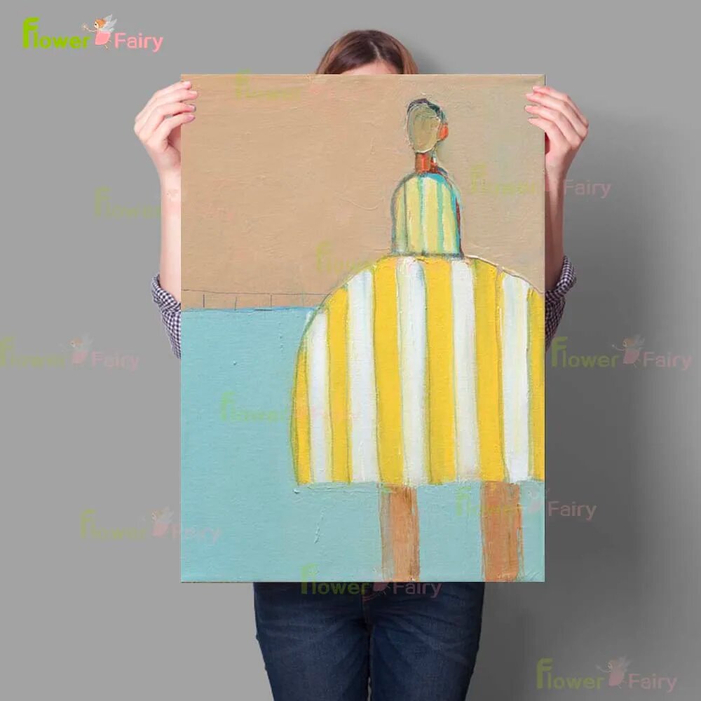 Абстрактный портрет на холсте 40x60см, цвет F