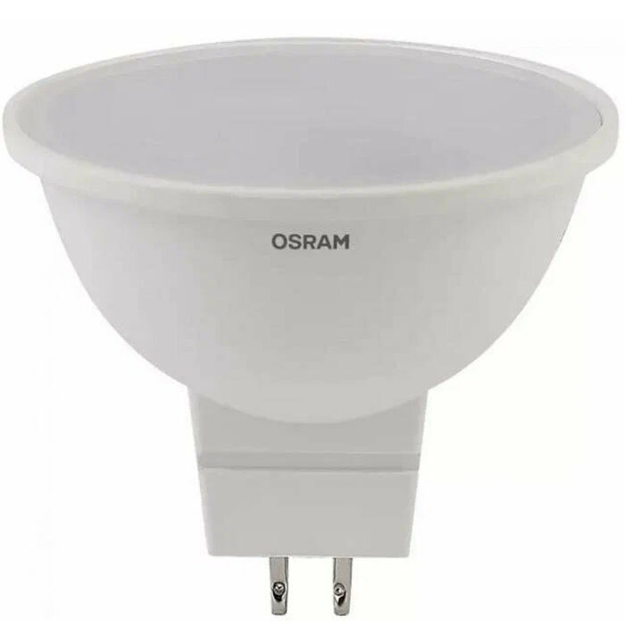 Лампа OSRAM LED Star GU5.3 MR16 12В 10Вт, светодиодная LED, 1000 лм, эквивалент 100Вт, тёплый свет 2700К