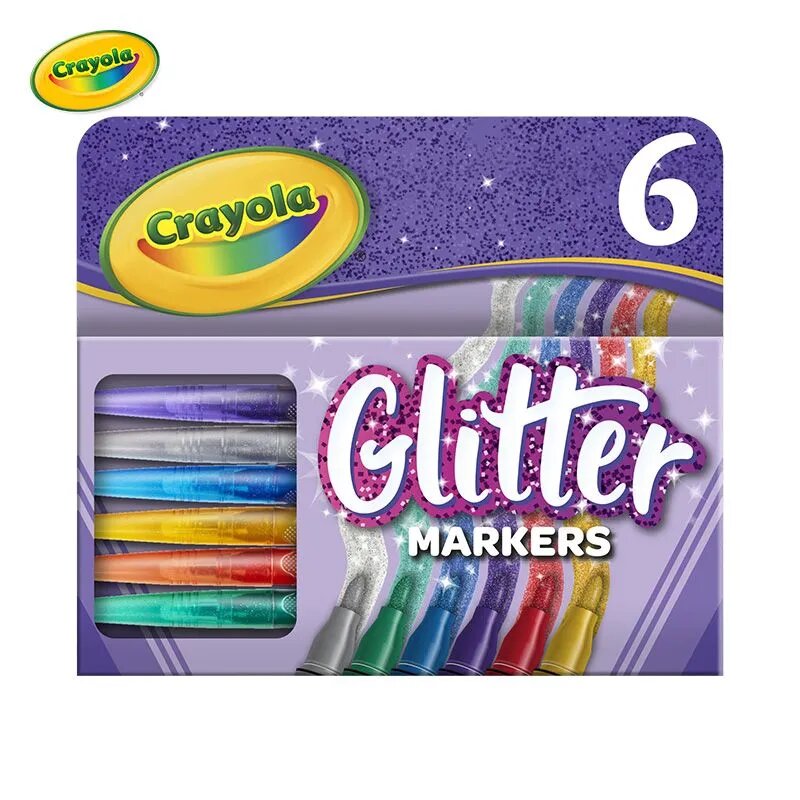 Crayola Набор маркеров Акварельный, 6 шт. для граффити, для декорирования