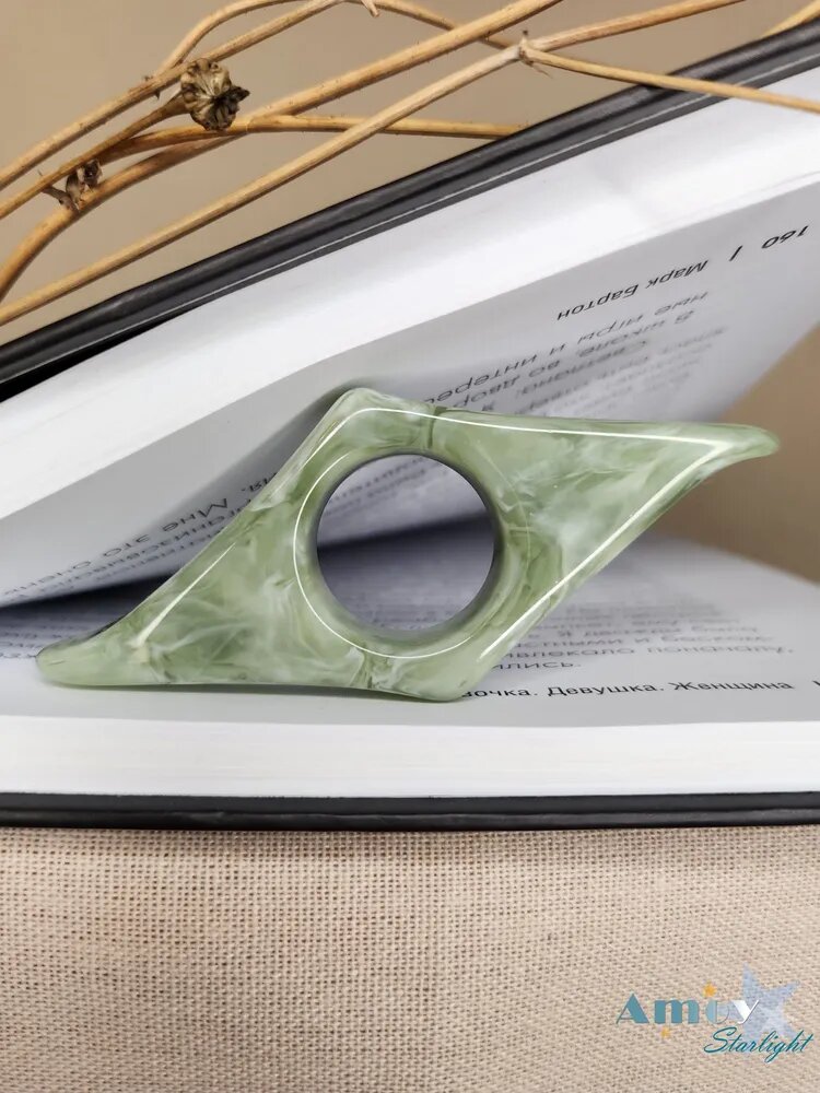 Держатель страниц книги на палец для чтения Зелёный