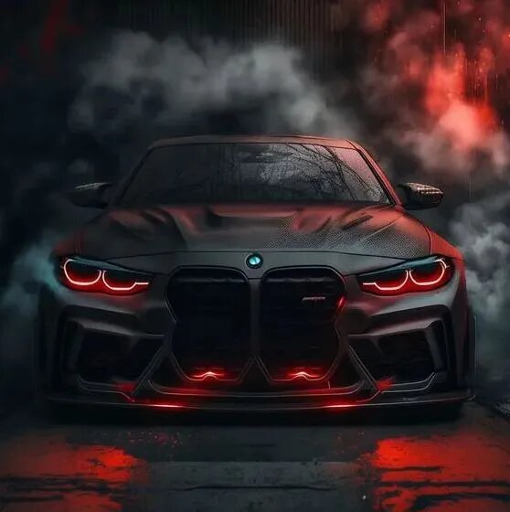 Алмазная Мозаика "машина Бмв / BMW" 40х50 См Алмазная Вышивка / Картина Стразами Подарков / Украшения