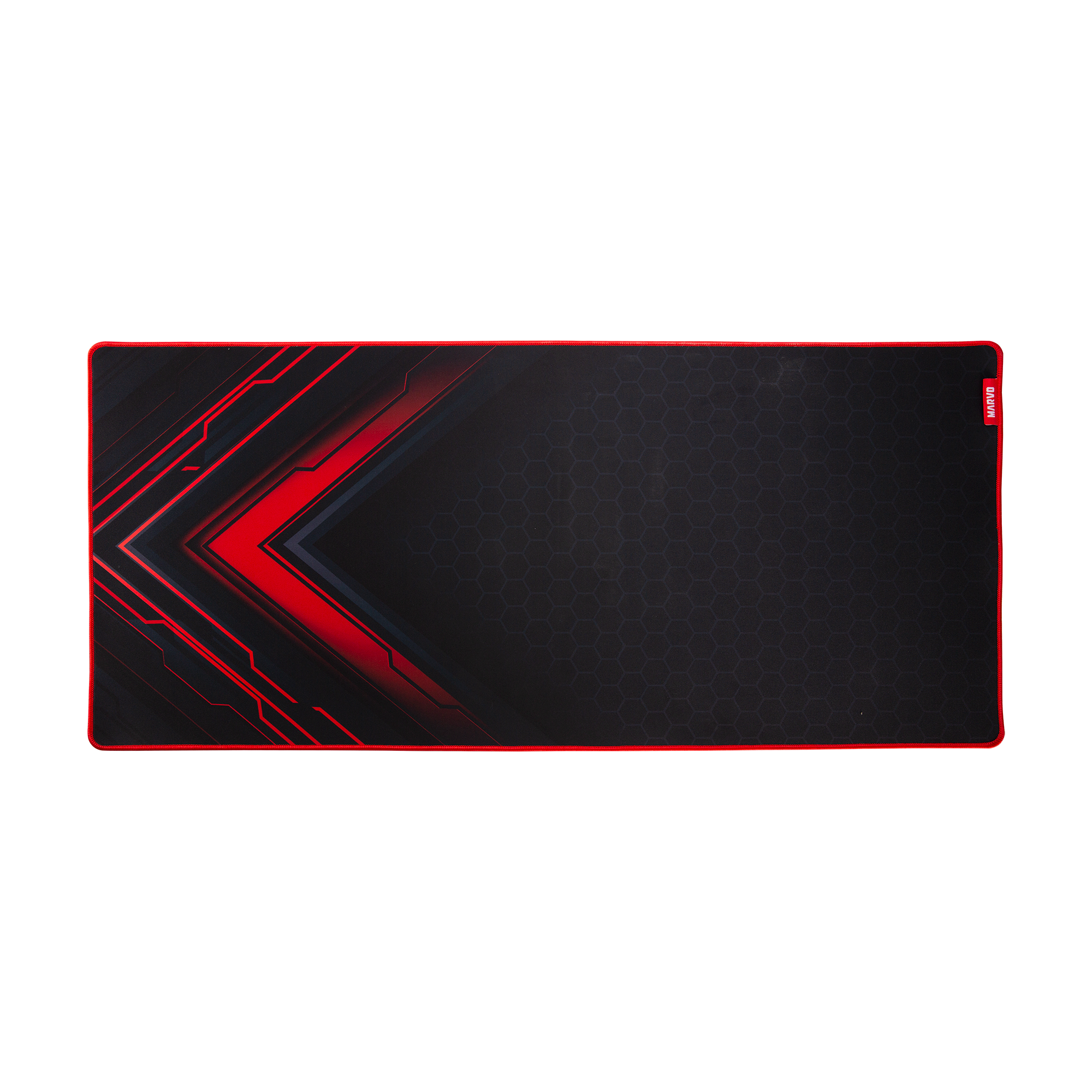 Коврик для мыши MARVO Blaze XL, 900x400x3 мм, прошитые края, черный/красный (G48)