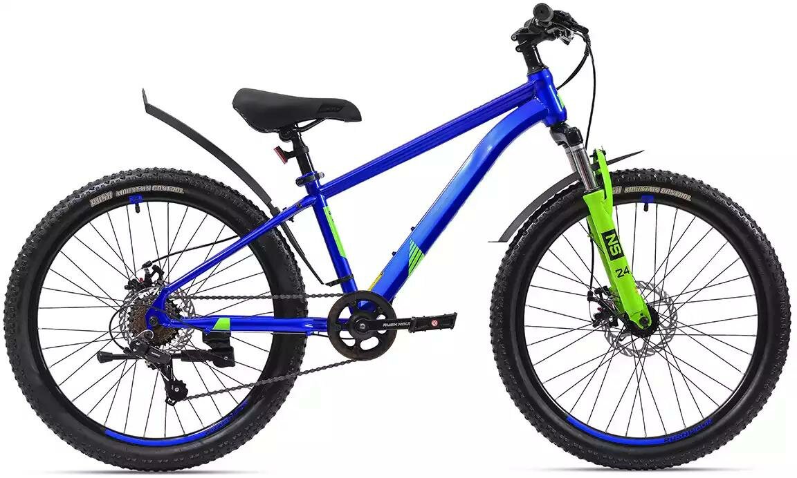 Велосипед RUSH HOUR NX 405 DISC ST, диаметр колес 24", рама 13", 7 скоростей, синий