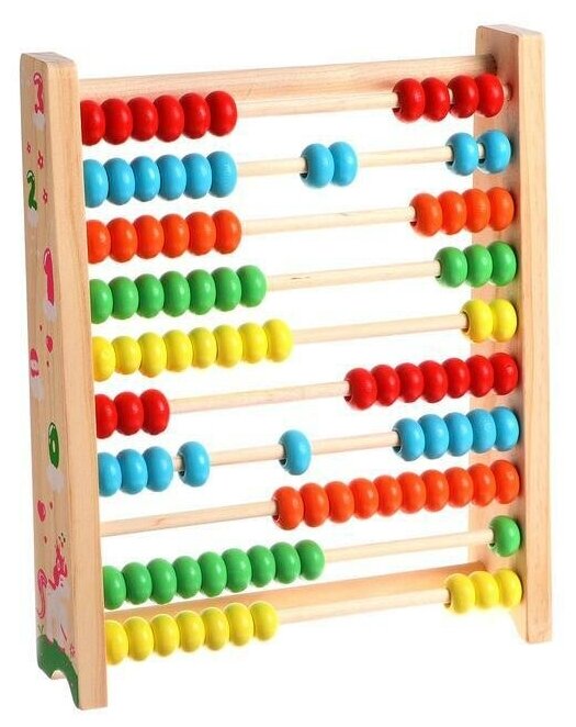 Детские обучающие счёты 21х25х6 см