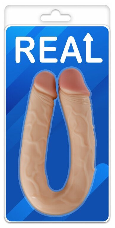 Двусторонний фаллоимитатор REAL, 46*4