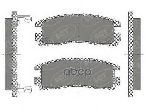 Колод. торм. перед. MITSUBISHI GALANT 92-04/PAJERO PININ 99-/SPACE WAGON 91-99 SCT арт. sp651