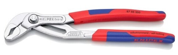 Клещи переставные Knipex 8705250 Cobra®, хромированные, 250 mm