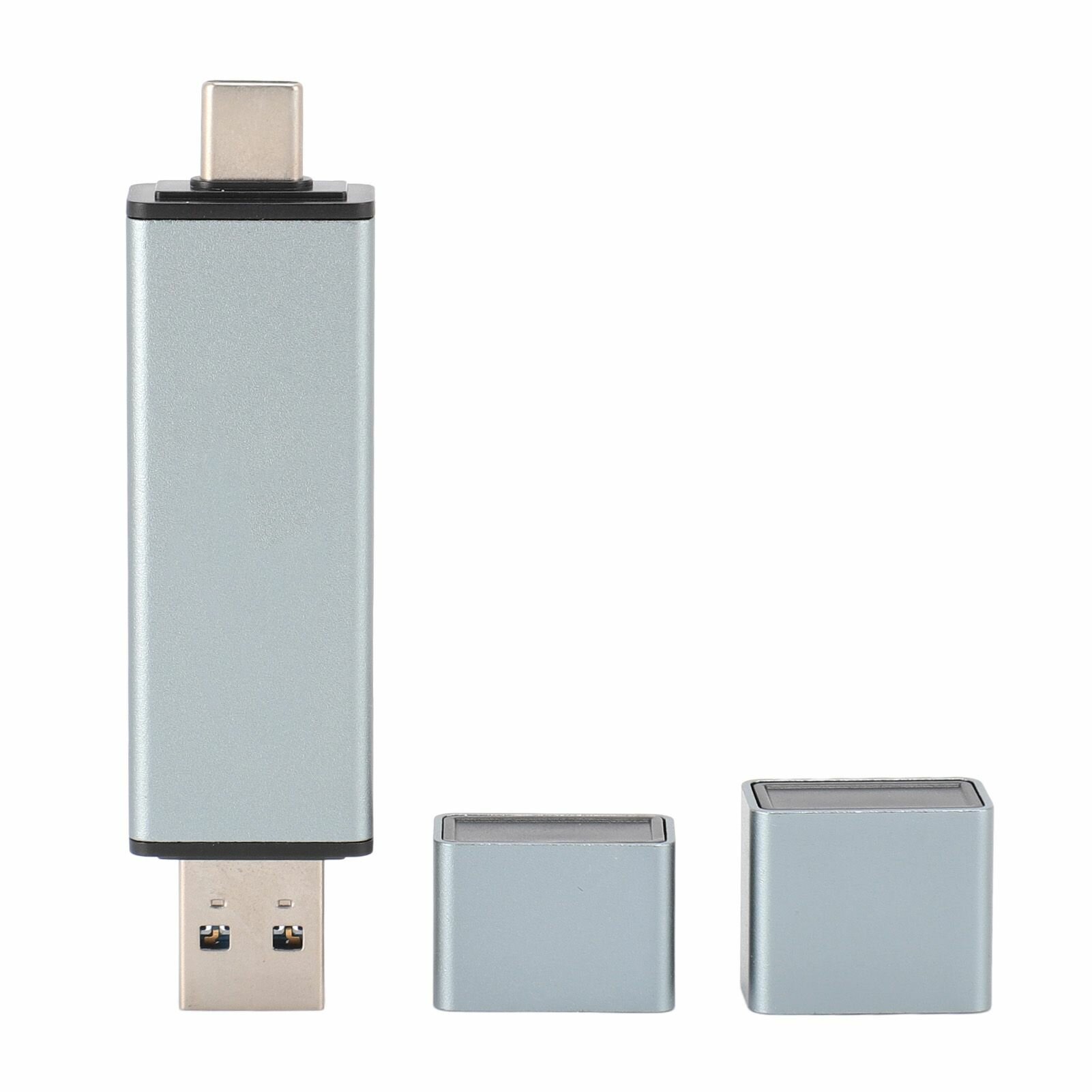 Устройство чтения карт памяти USB 3.0 Plug and Play с двойным разъемом, устройство чтения карт памяти, адаптер OTG для компьютера, мобильного планшета