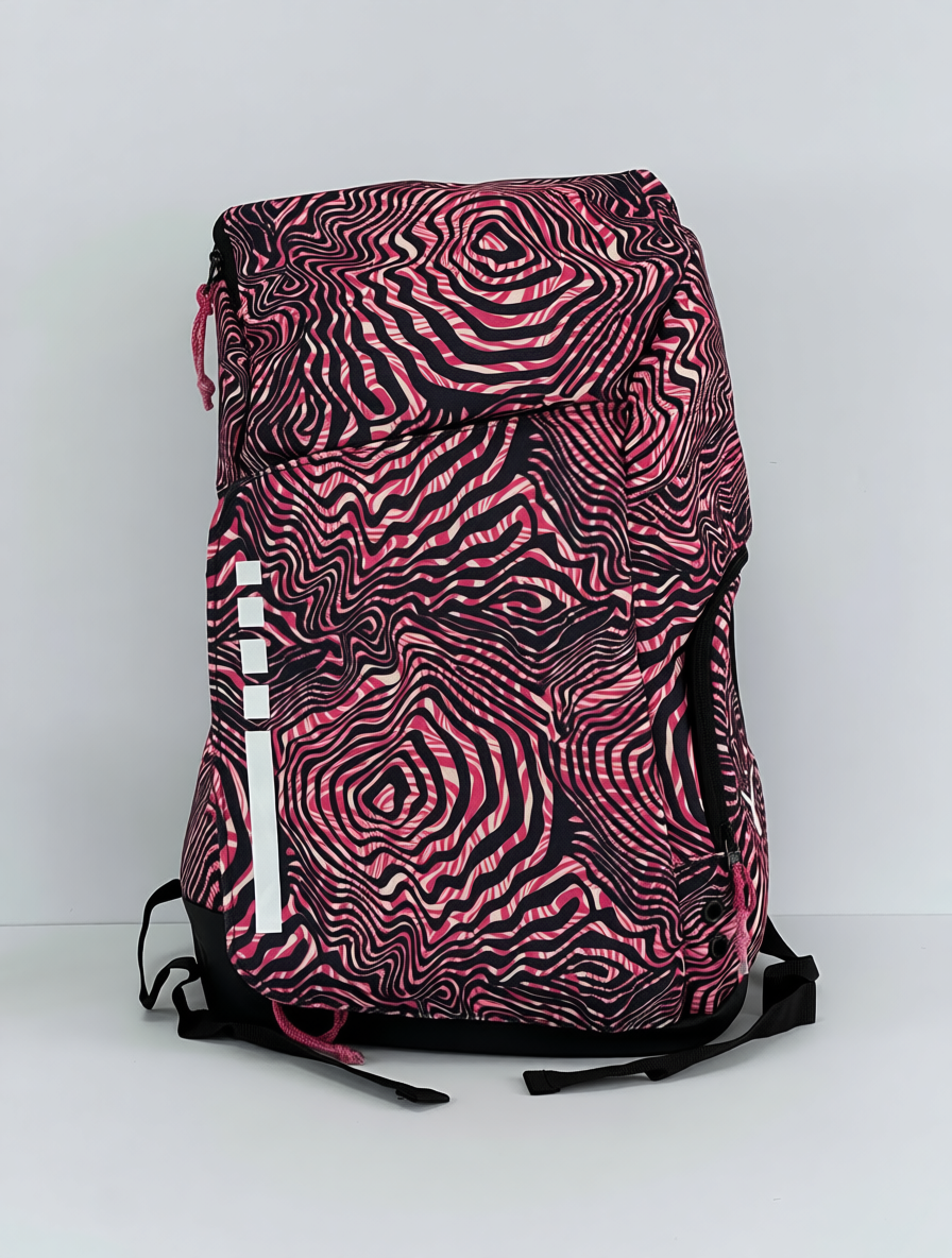 Спортивный рюкзак Elite Pro, черный с фуксией, для ноутбука 17", влагонепроницаемый