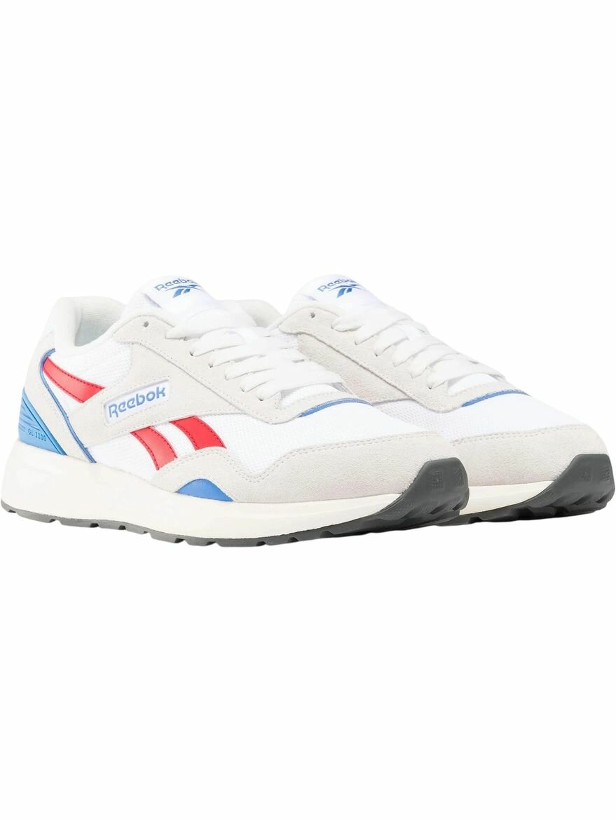 Кроссовки Reebok GL1100, полнота F, размер 9,5 US, серый/красный/голубой — фото 1