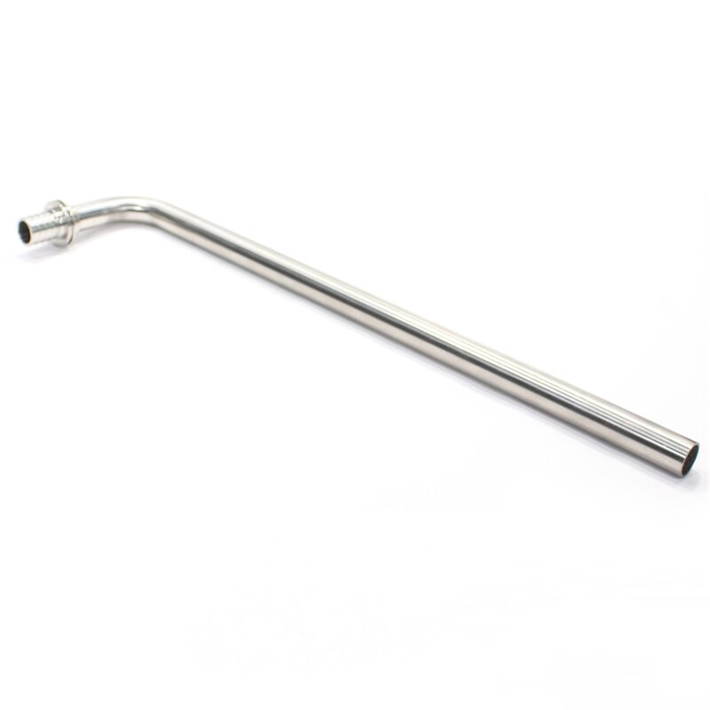 Трубка для подключения радиатора Г-образная аксиальная 16-15, надвижная гильза - труба, сталь нержавеющая, L 340, WAAG Axial