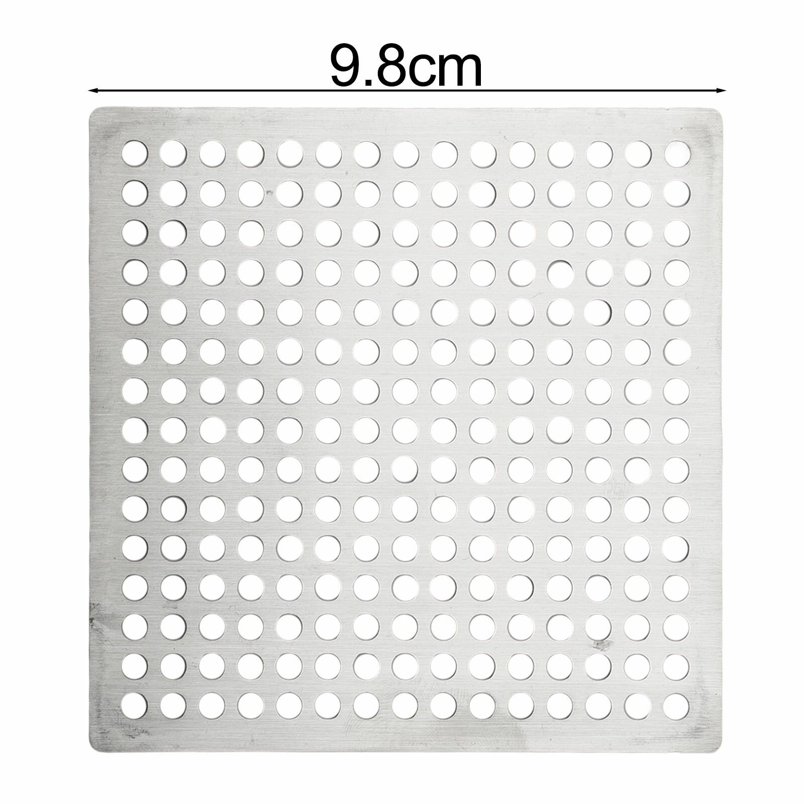 Фильтр для волос для душевой раковины из нержавеющей стали, квадратный, с крышкой