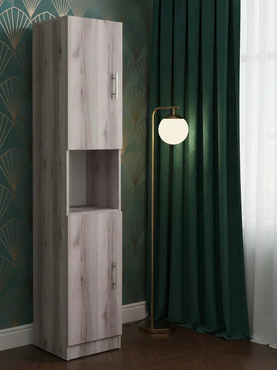 Для одежды шкаф пенал FRESTER в спальню распашной с полками, от производителя