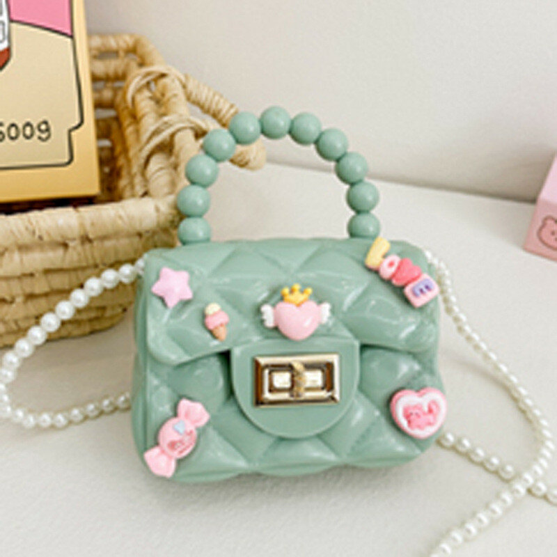 Детская стильная сумка из искусственной кожи для детей с рисунком мультяшного персонажа и дышащим материалом зеленый